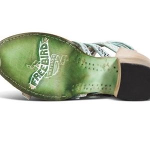 Freebird by Steven | Shoes | Freebird Turquoise Casandra Sandal Bootie Size 7 | Poshmark